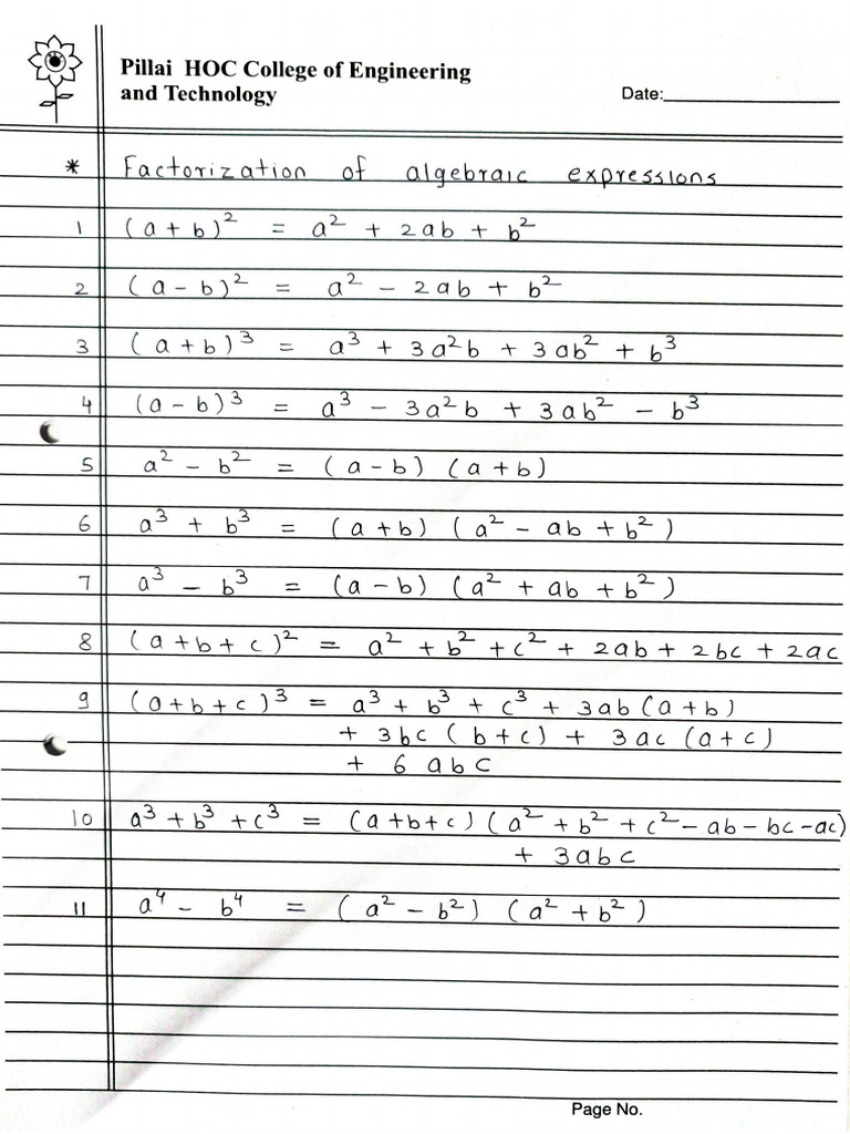 Formulae required for Engineering Mathematics -1 & 2 | PDF