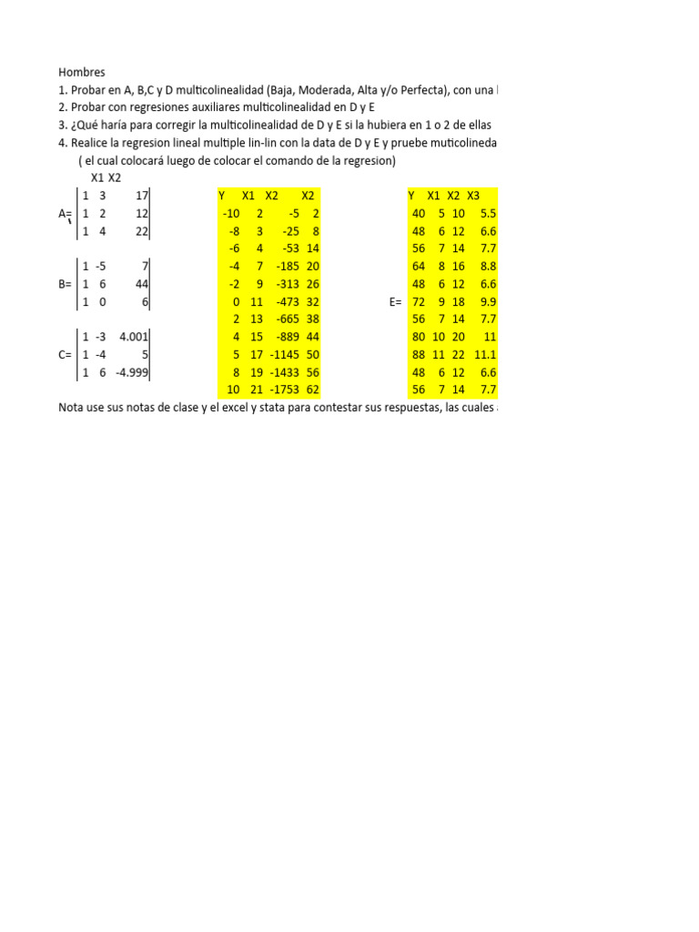 Multicolinealidad 5 - SR | PDF | Análisis de regresión | Teoría de la ...
