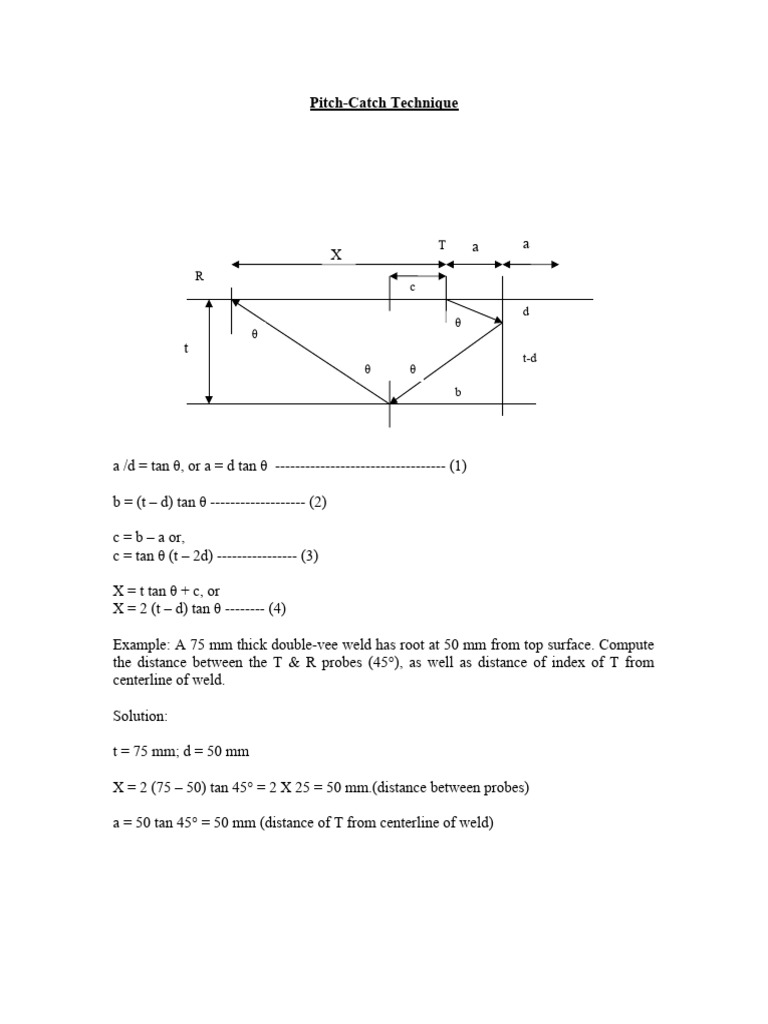 Pitch-Catch-Calculation | PDF