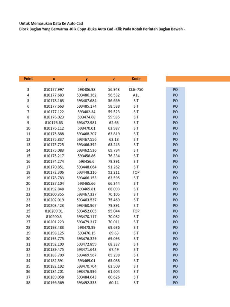 Cross Section Situasi Mb Sta. 6 | PDF