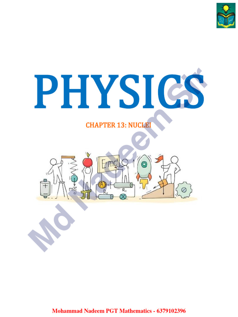 Chapter 13 Nuclei | PDF | Atomic Nucleus | Radioactive Decay