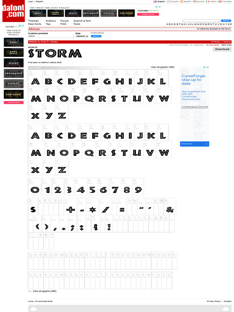 African Font | PDF | Typography | Text