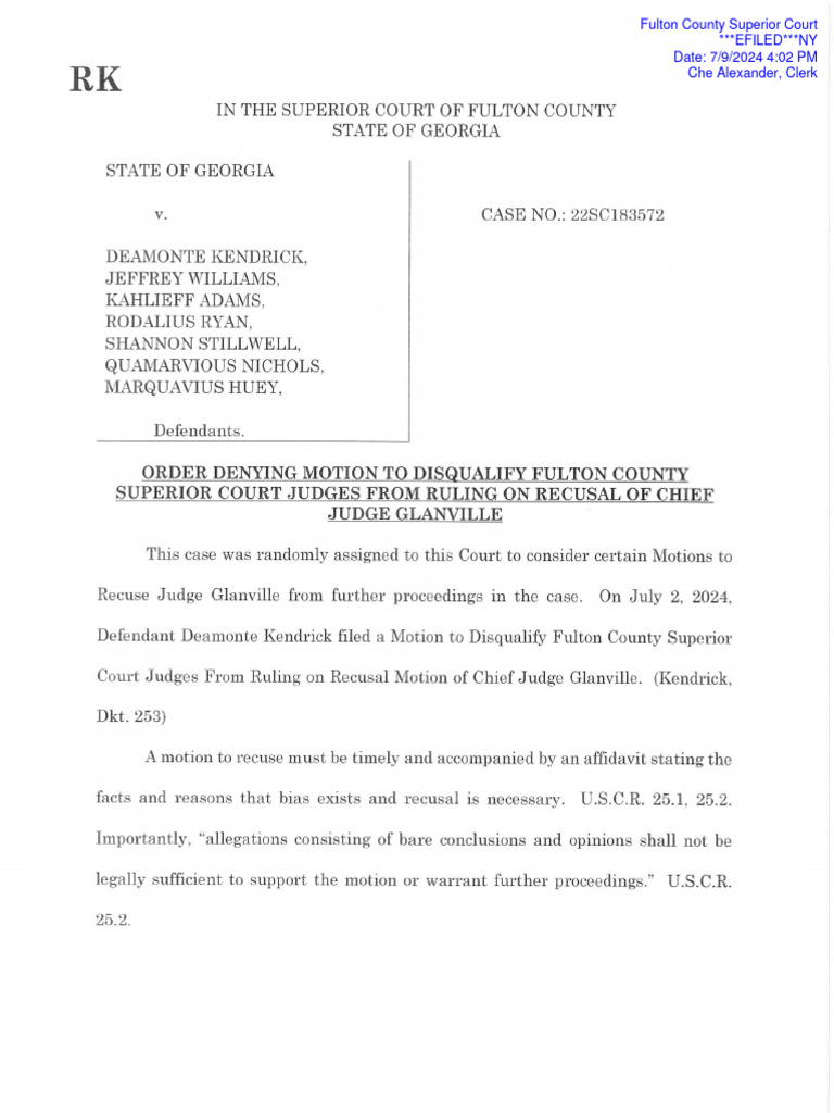 Judge Krause Denies Recuse Motion | PDF | Judicial Disqualification | Judge