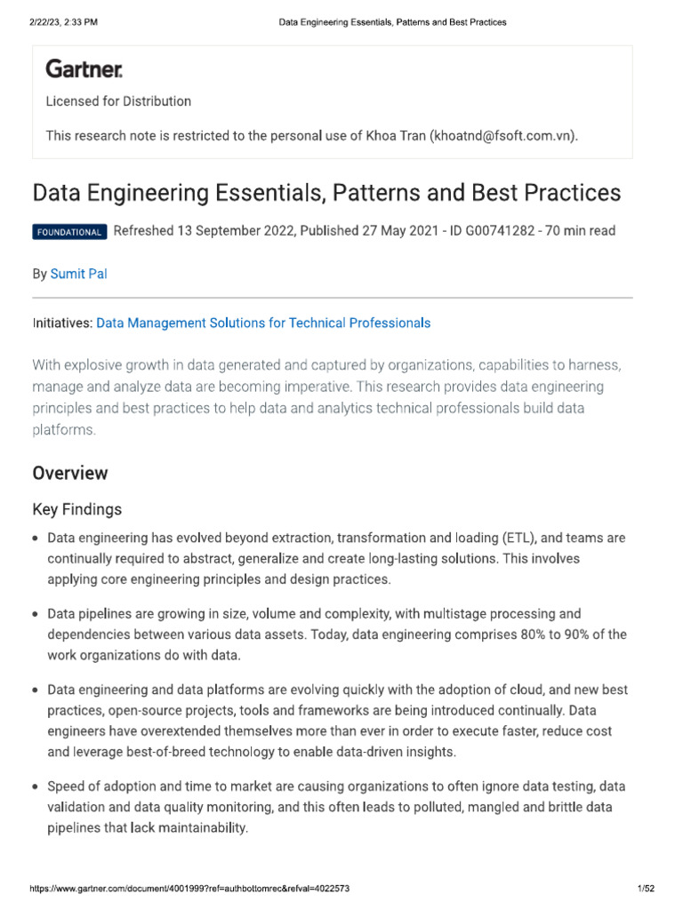 De Essential - Best Practices | PDF