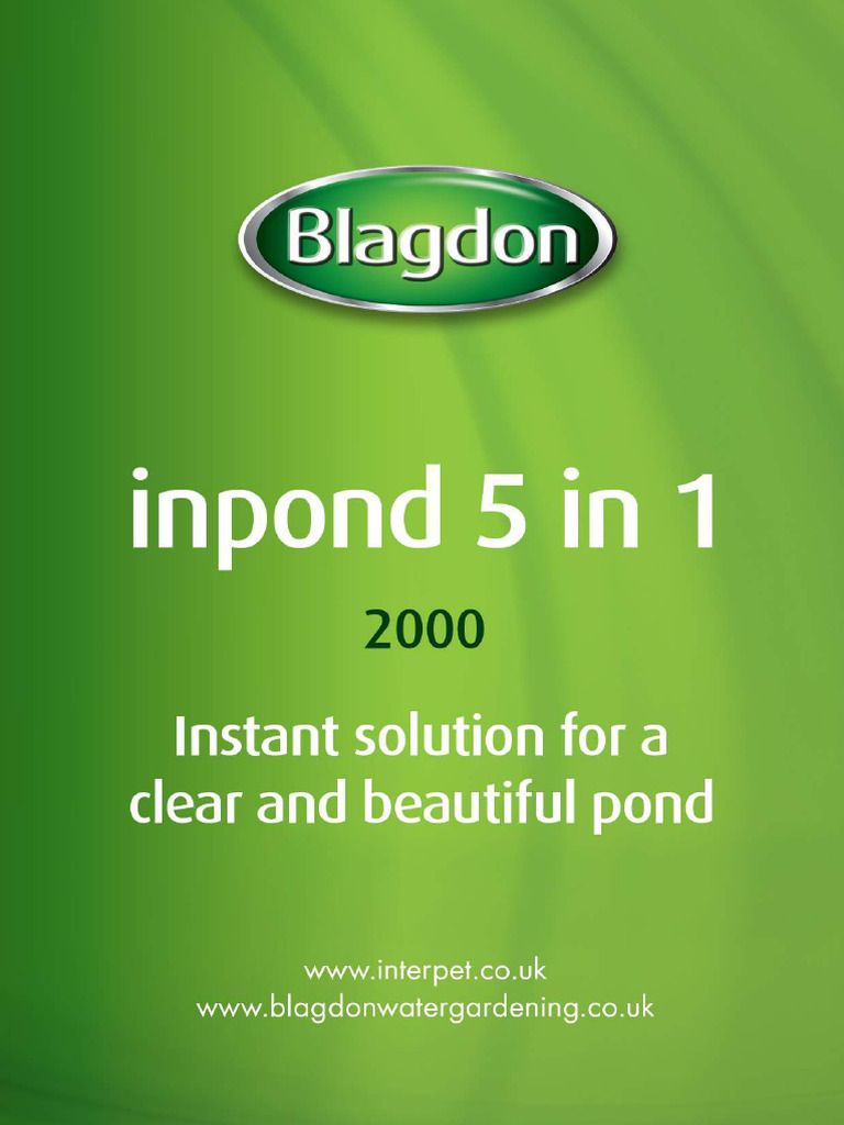 Blagdon Inpond 2000 Manual | PDF