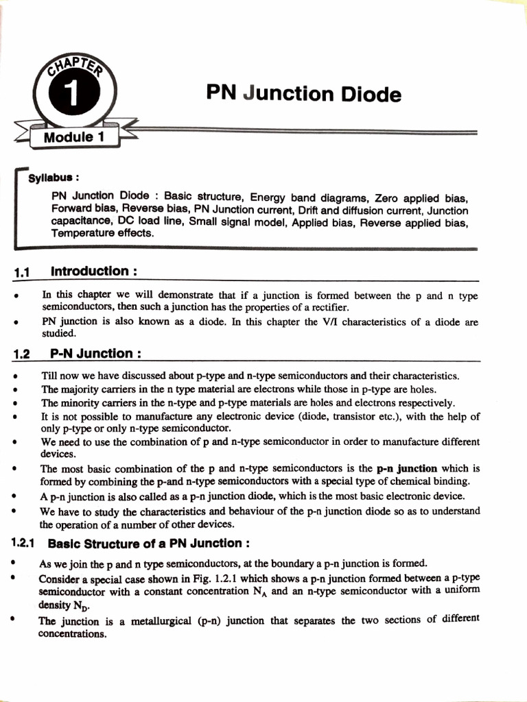 Concept of P-N Junction | Download Free PDF | P–N Junction | Semiconductors
