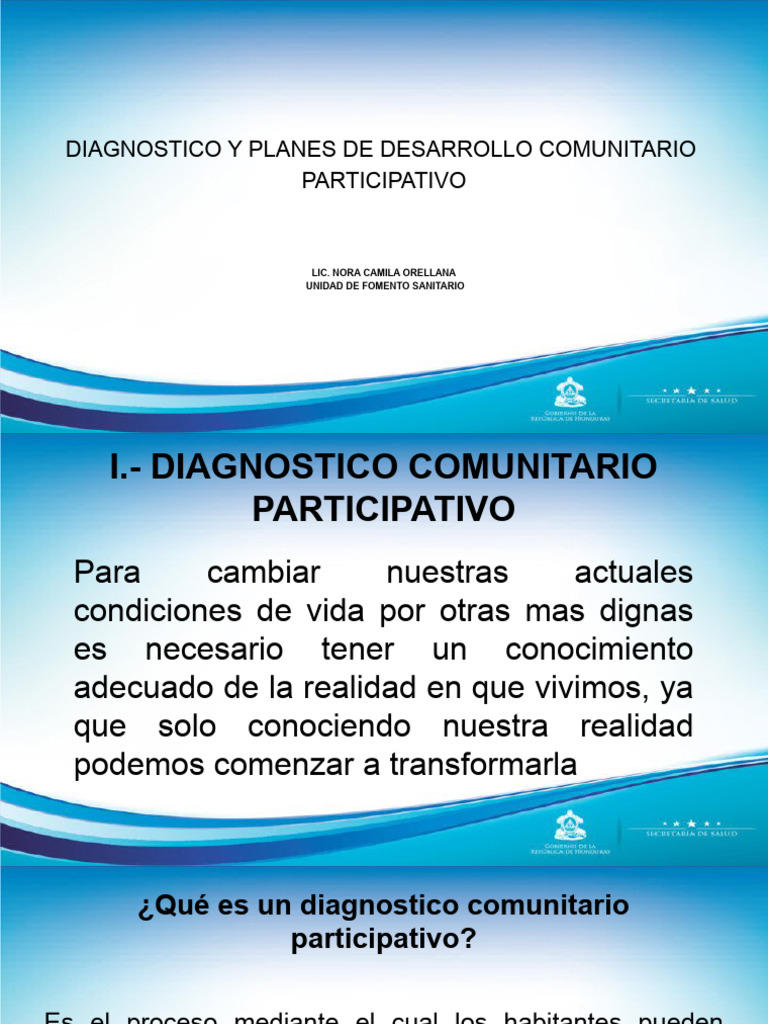 Diagnosticos Comunitarios | PDF | Planificación | Alimentos