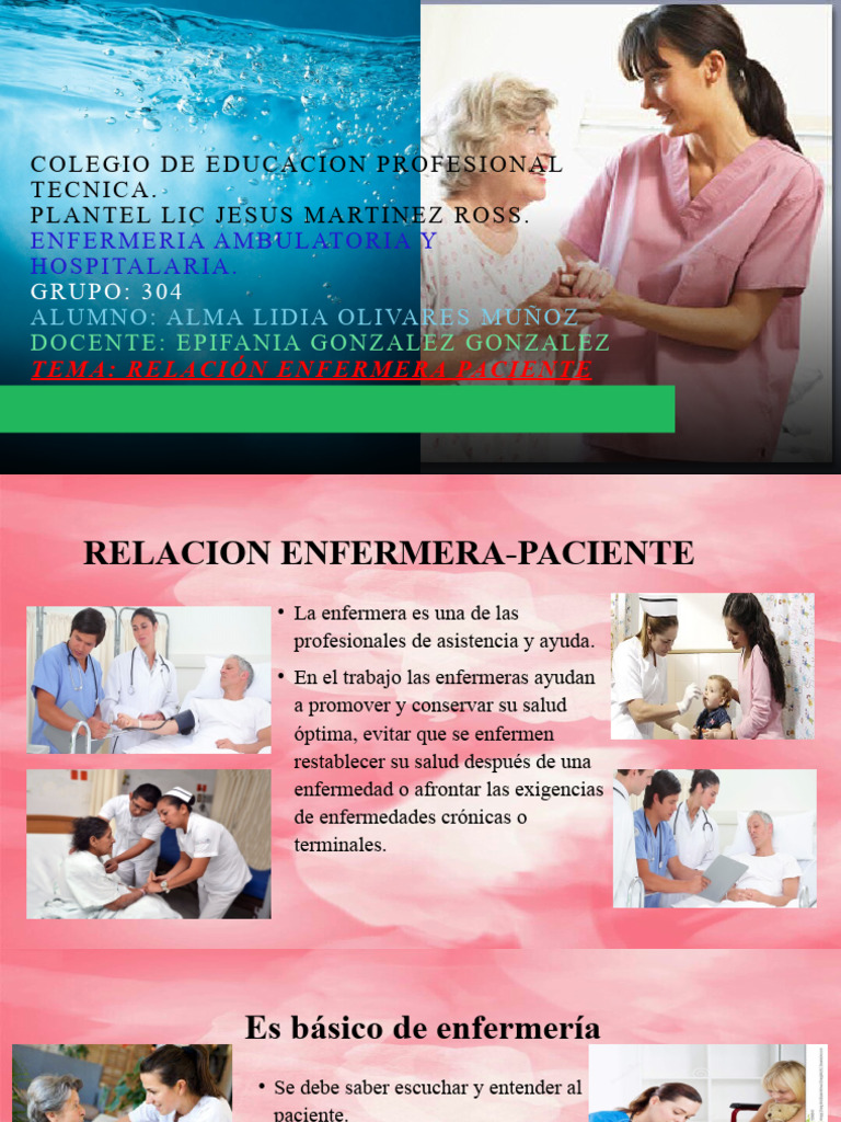 Relación Enfermera-Paciente: Claves y Fases | PDF | Crecimiento ...
