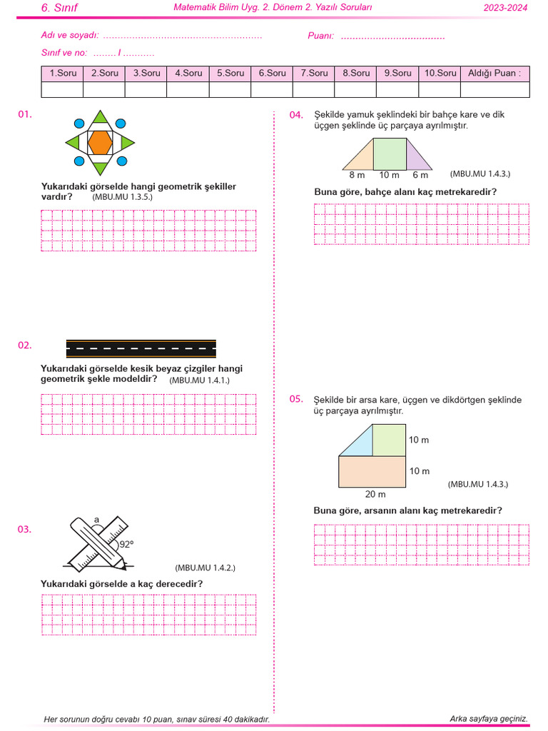 6.snfmatematikbilimuyg.2.dnem2.yazl | PDF