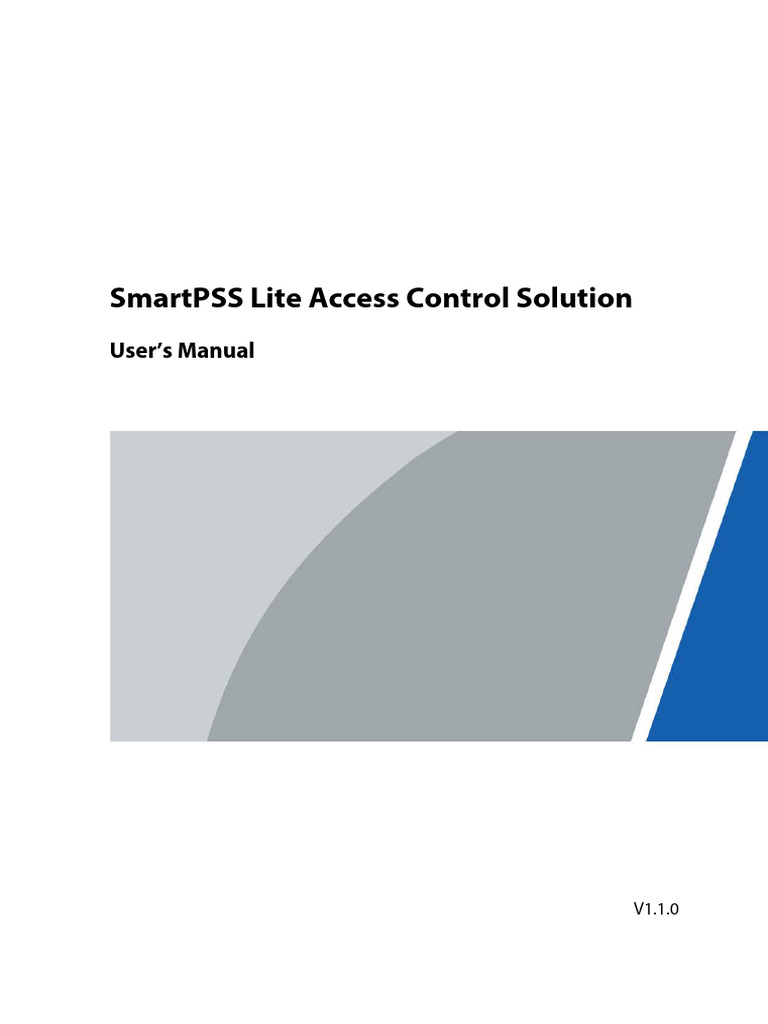 SmartPSSLite - Access Manual - Eng | PDF | Access Control | Qr Code