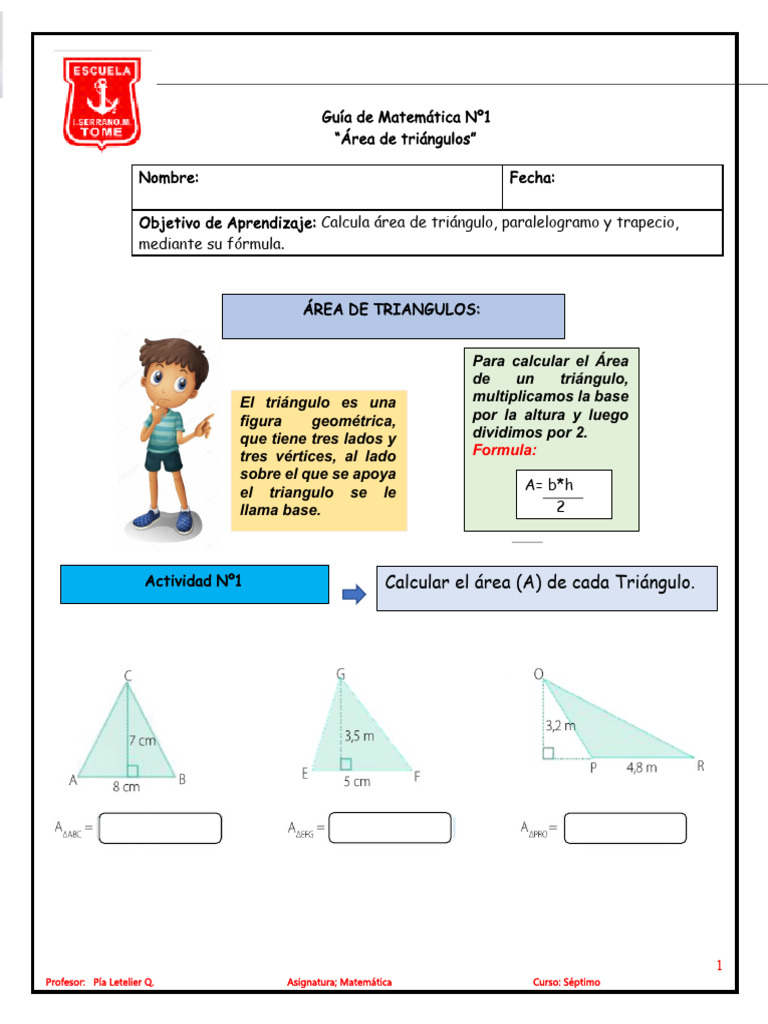 Guia 7mo | PDF | Triángulo | Geometría