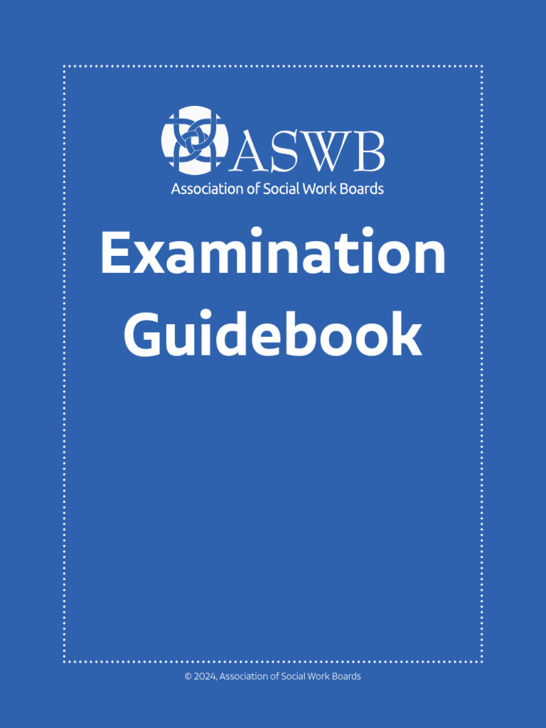 ASWB Exam Guidebook | PDF | Social Work | Psychometrics