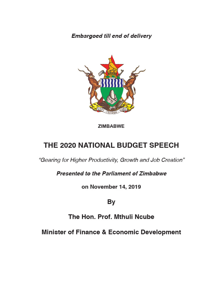 2020 Budget | PDF | Subsidy | Macroeconomics