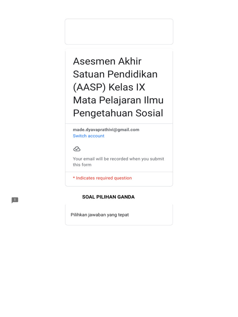 Asesmen Akhir Satuan Pendidikan (AASP) Kelas IX M | PDF | Ilmu Sosial