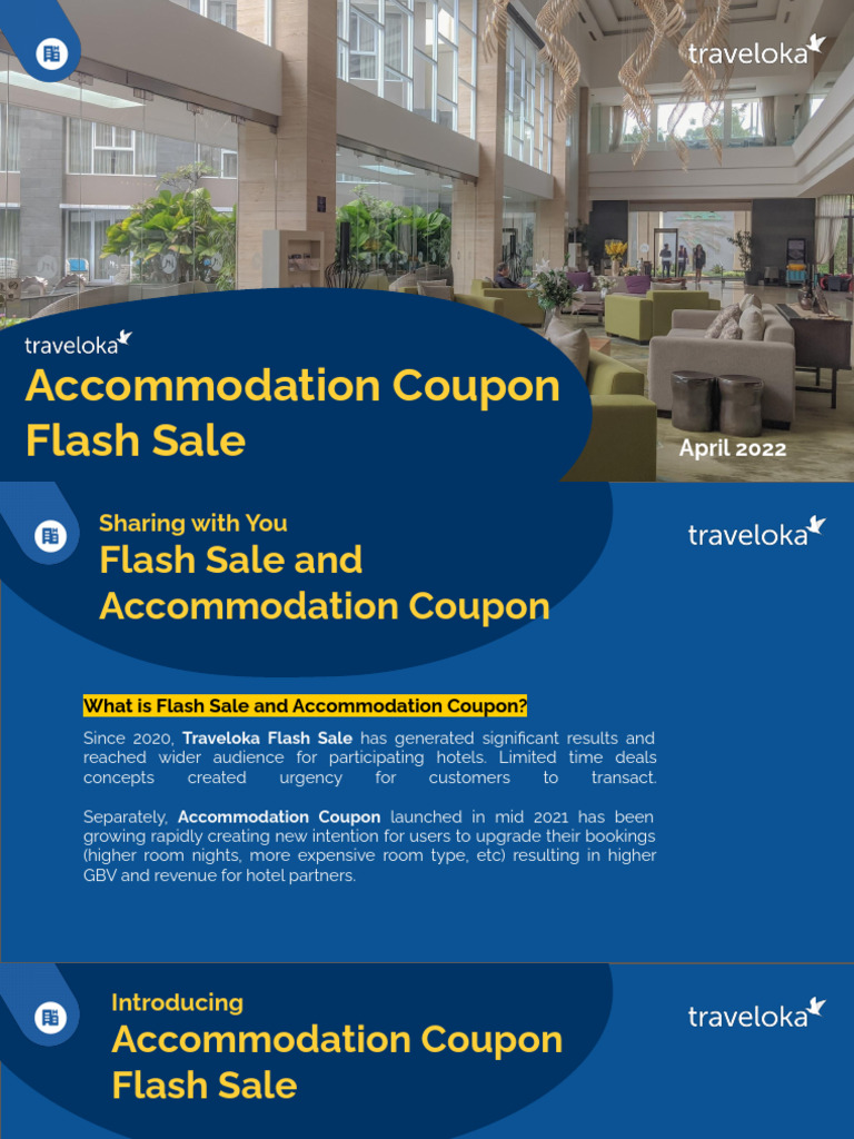 Accommodation Coupon Flash Sale Guide | PDF | Coupon | Discounts And ...