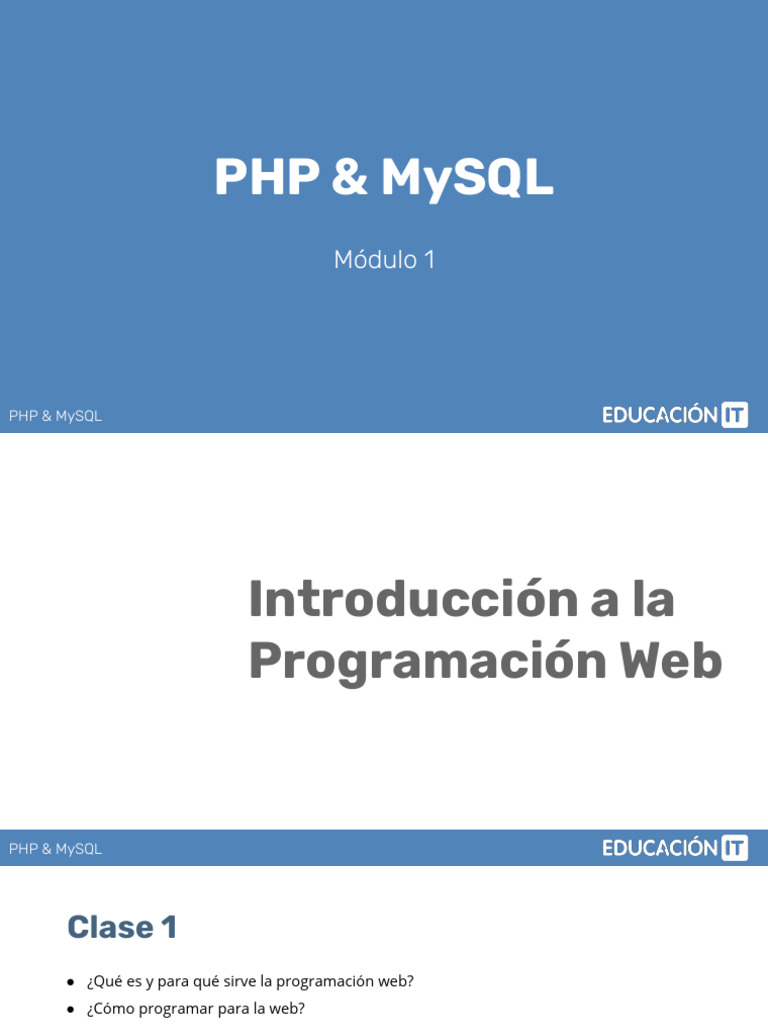 Intro A Prog Web | PDF | Redes | Internet y web