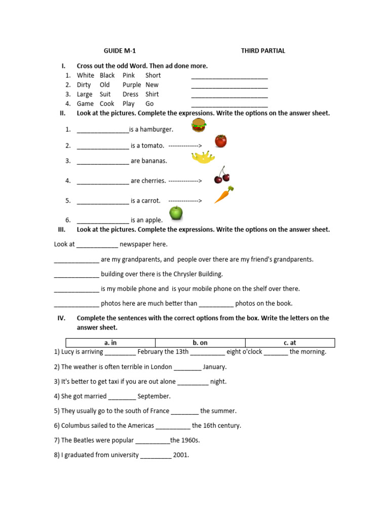 GUIDE M1 Third Partial | PDF