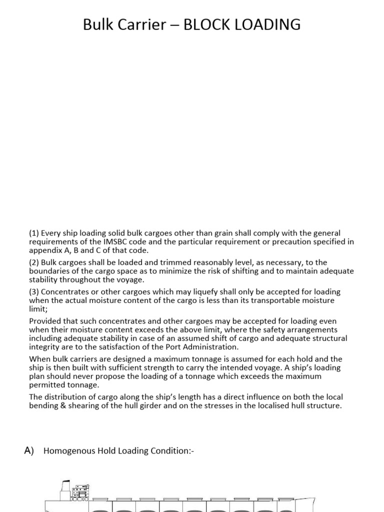 Bulk Carrier - Block Loading | PDF | Ships | Cargo