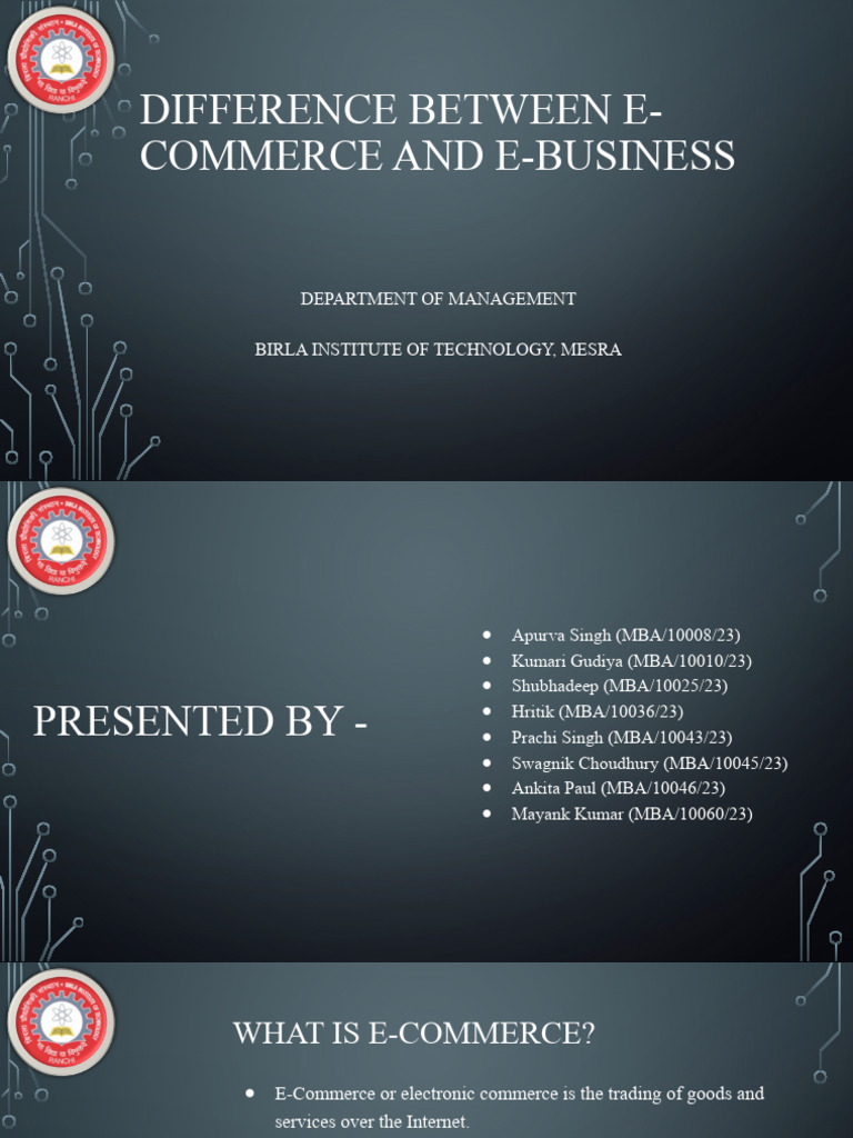 ITM Presentation Final | PDF | E Commerce | Electronic Business
