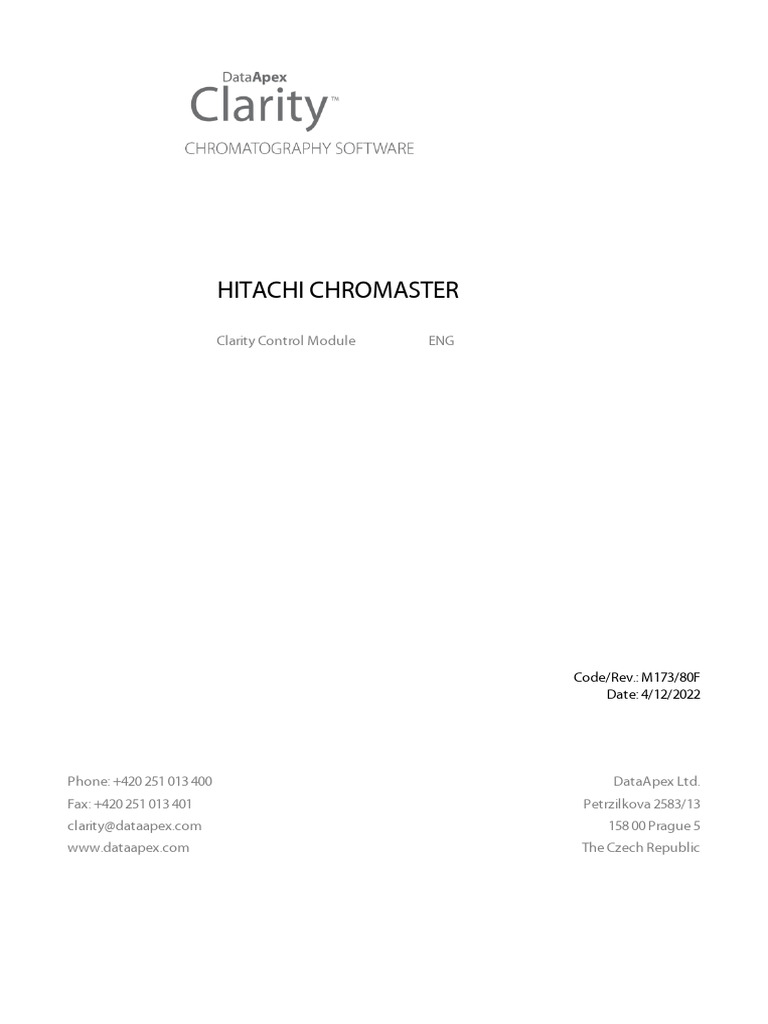 Controls Hitachi Chromaster | PDF | Pump | Thermostat