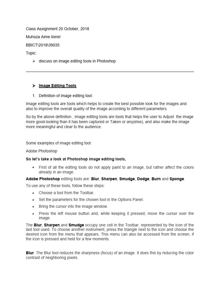 Multimedia Class Assignment 20 October Pdf Image Editing Adobe 0238