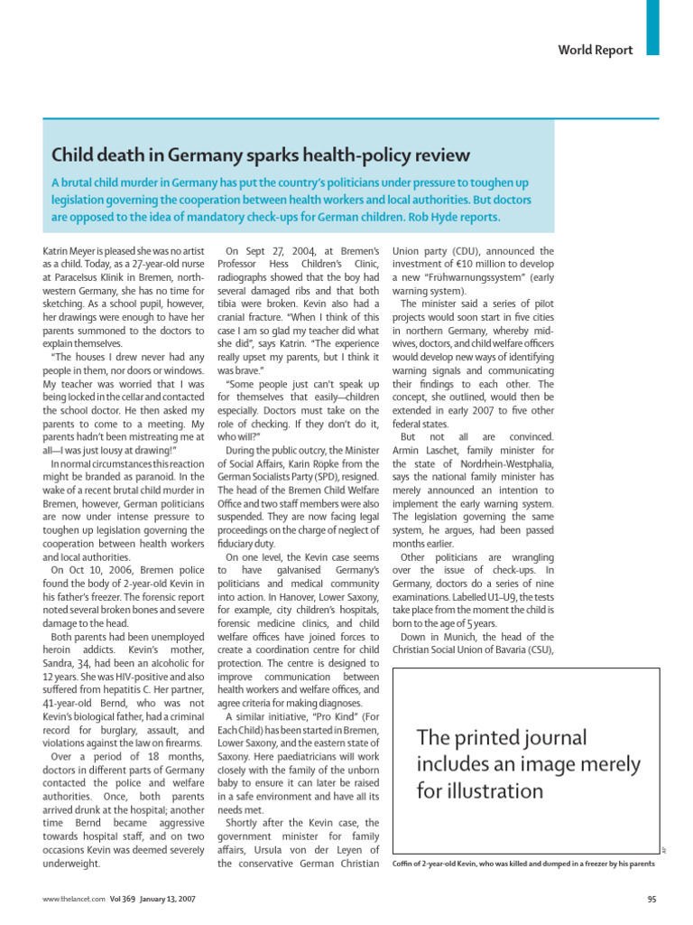 Child Death in Germany Sparks Health Policy Review | PDF | Nazi Germany ...