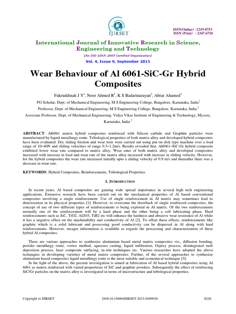 30_Wear | PDF | Composite Material | Wear