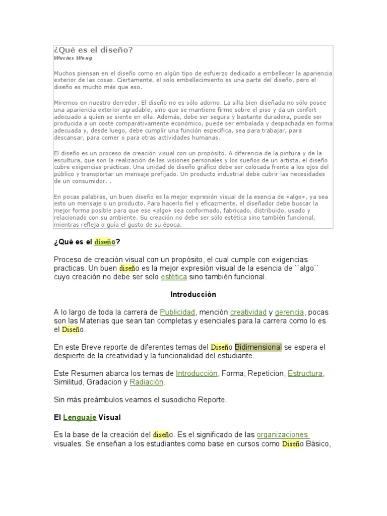 Qué Es El Diseño | PDF | Diseño | Color