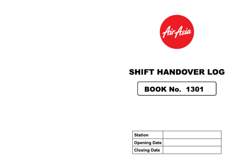 Shift Log Cover Page Curved | PDF