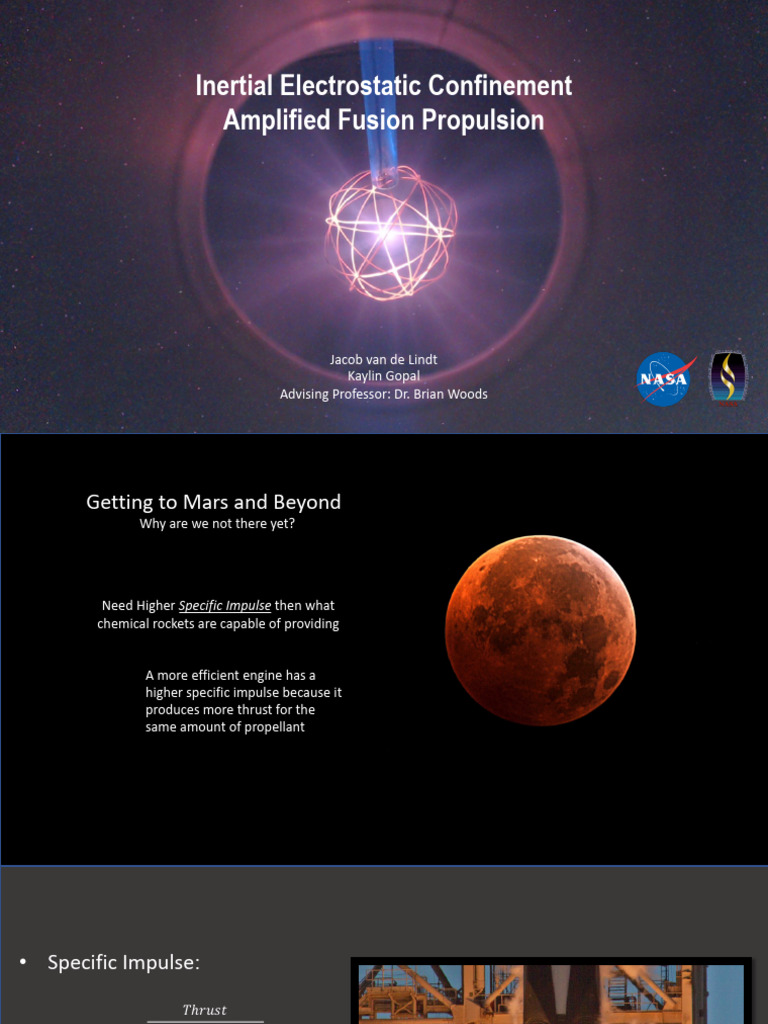 Inertial Electrostatic Confinement Amplified Fusion Propulsion ...