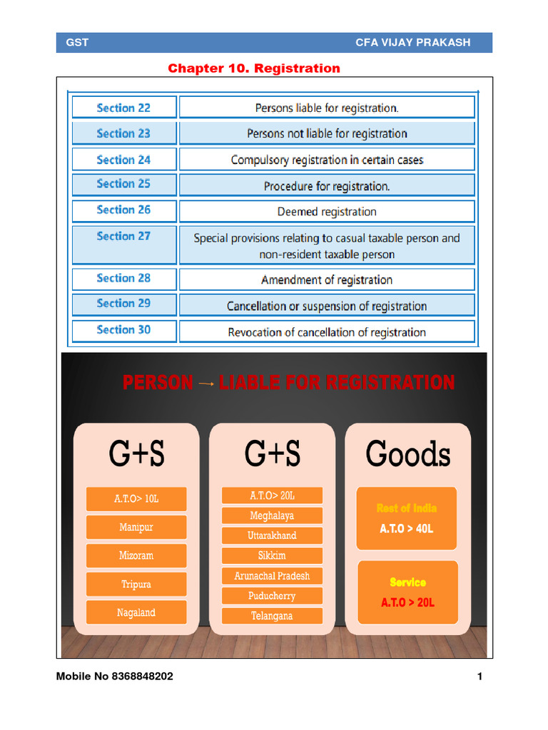 Chapter 10. Registration | PDF | Payments | Government Finances