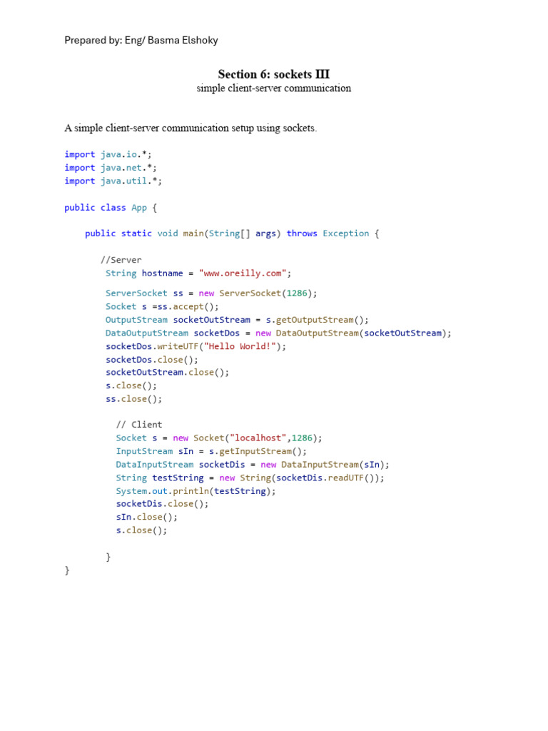 Network Programming Section 6 Pdf