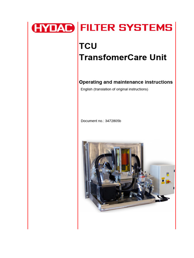TCU Operationand Maintenance Manual | PDF | Valve