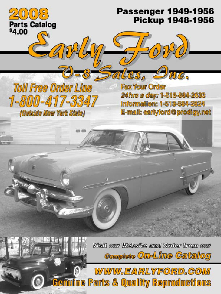 Early Ford Inc Pdf18394 | PDF | Brake | Headlamp