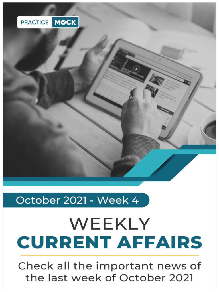 Weekly Current Affairs: Oct 2021, Week 4 | PDF