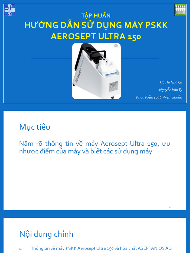 HDSD May PSKK Aerosept Ultra 150 | PDF