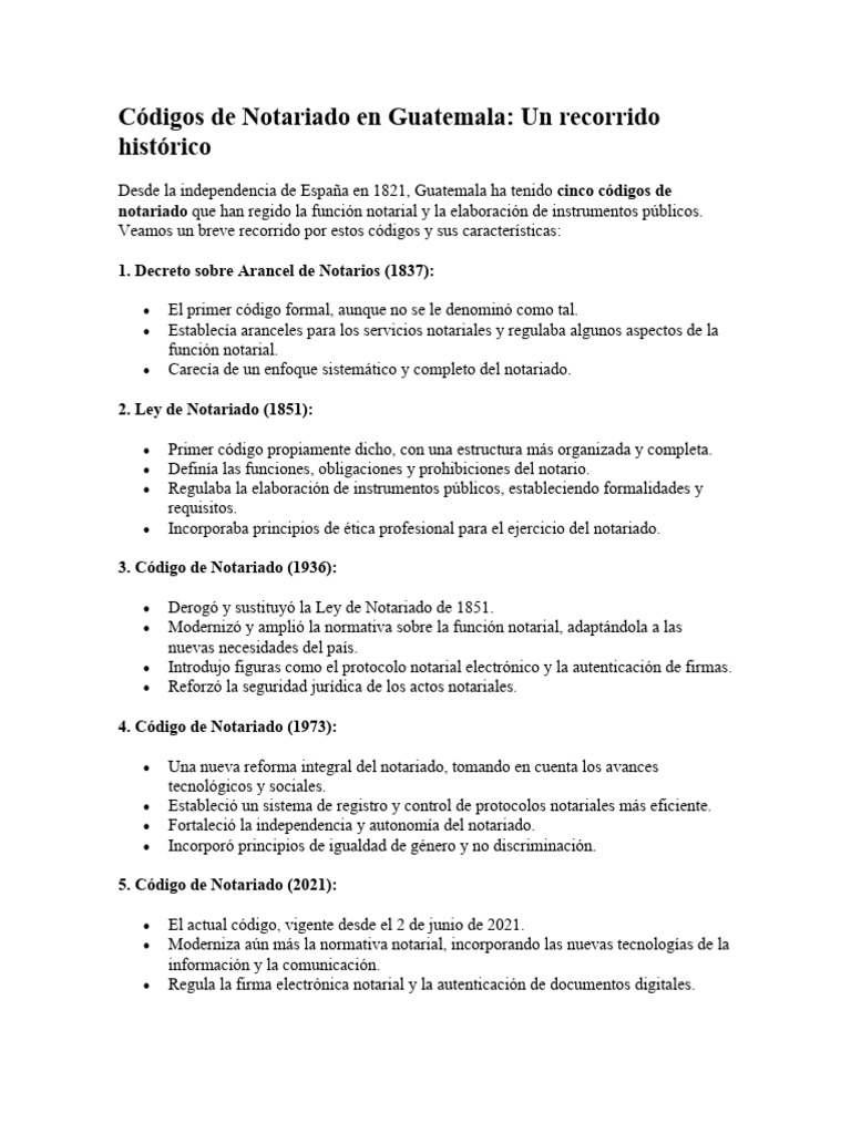 Códigos de Notariado en Guatemala | Descargar gratis PDF | Justicia ...