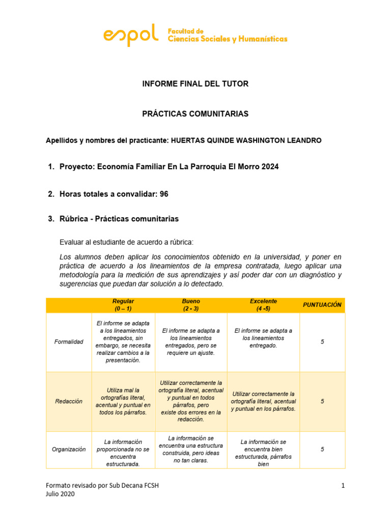 Rubrica Eval Final PG18-PY24!01!20897 | PDF | Aprendizaje