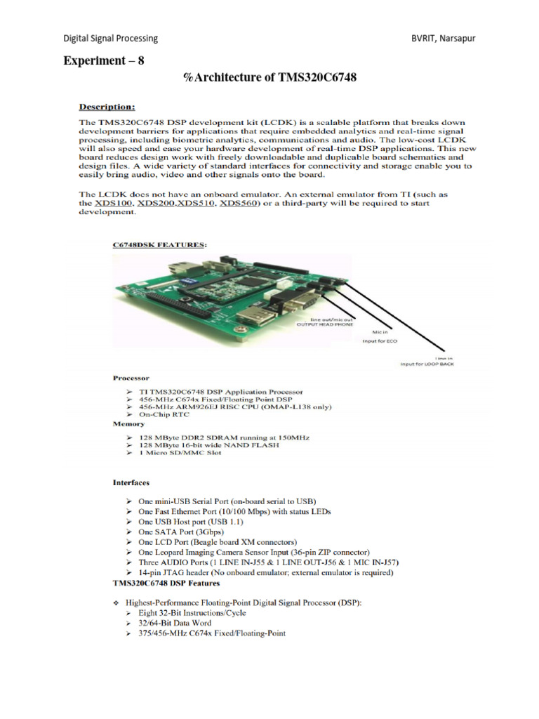 DSP Hardware | Download Free PDF | Digital Signal Processing | Electrical Engineering