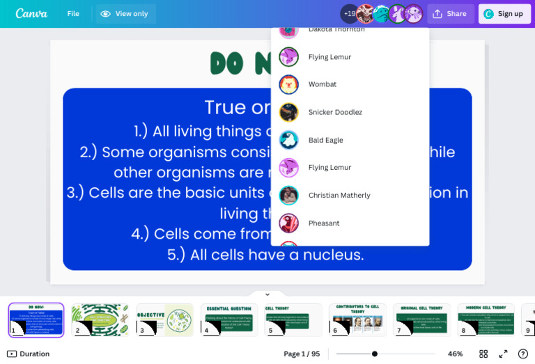 Cell Structure And Function Presentation Pdf