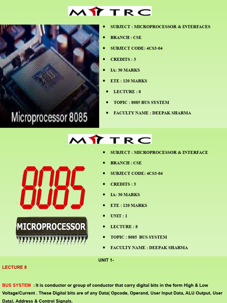 Lecture 8 - Pin Diagram | PDF | Central Processing Unit | Input/Output