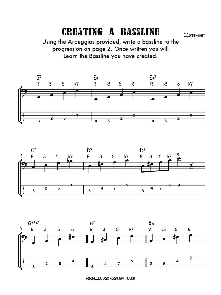 Creating A Bassline | PDF