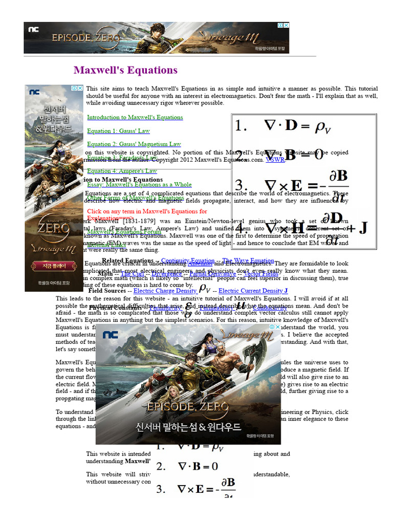 www-maxwells-equat..._2 | Download Free PDF | Maxwell's Equations ...
