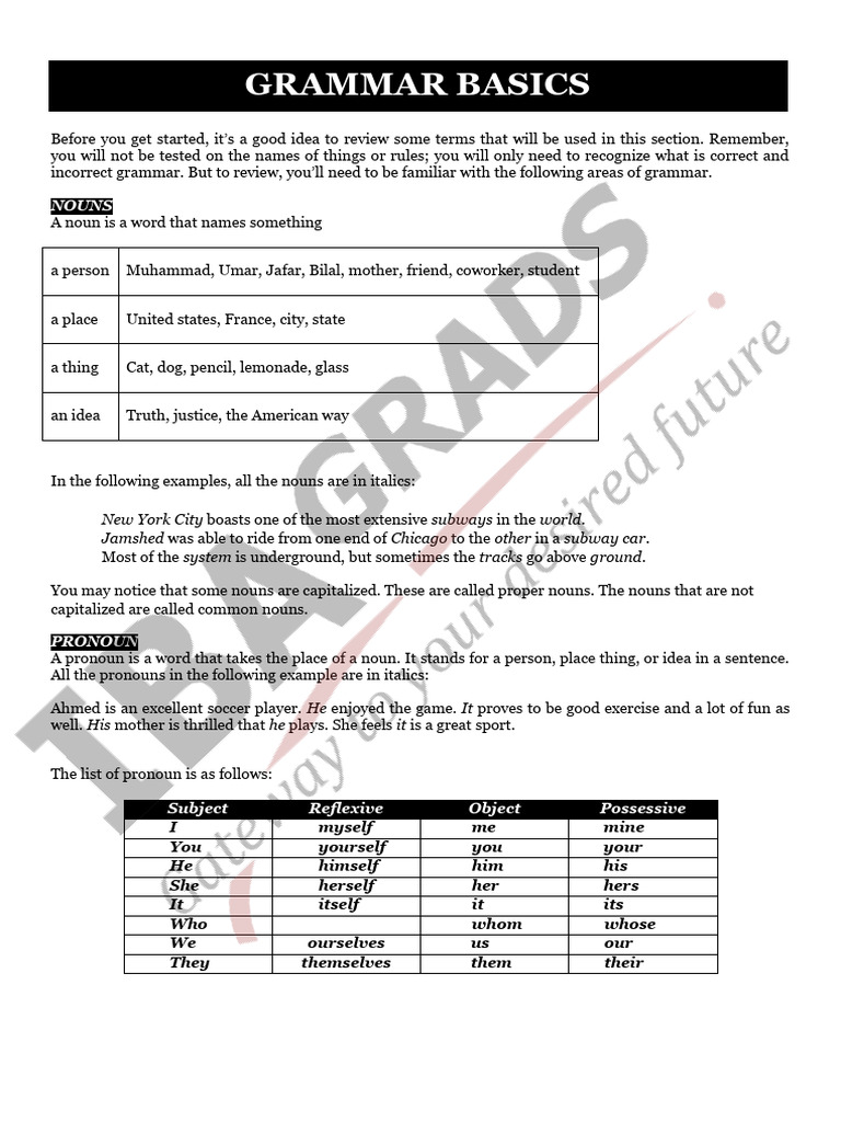 Grammar Basics: Nouns, Verbs, Modifiers | PDF | Adverb | Adjective