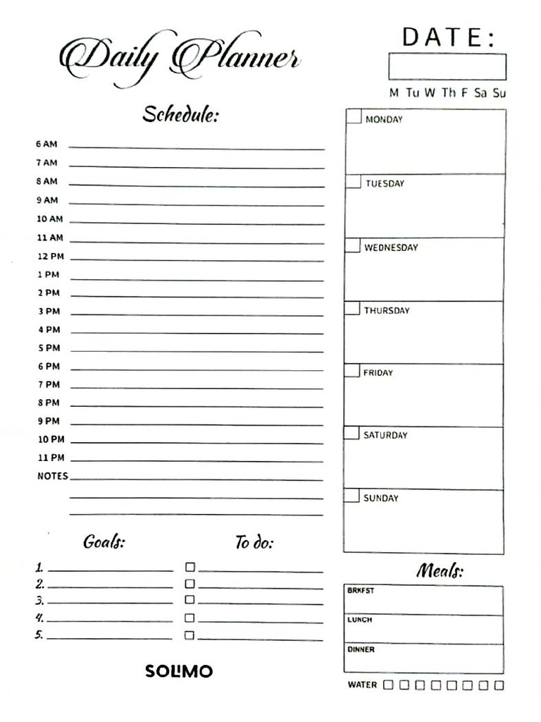 Daily Planner | PDF