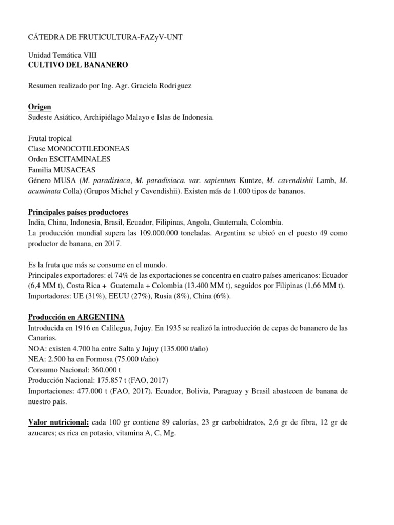 Bananero | PDF | Plantas | Botánica