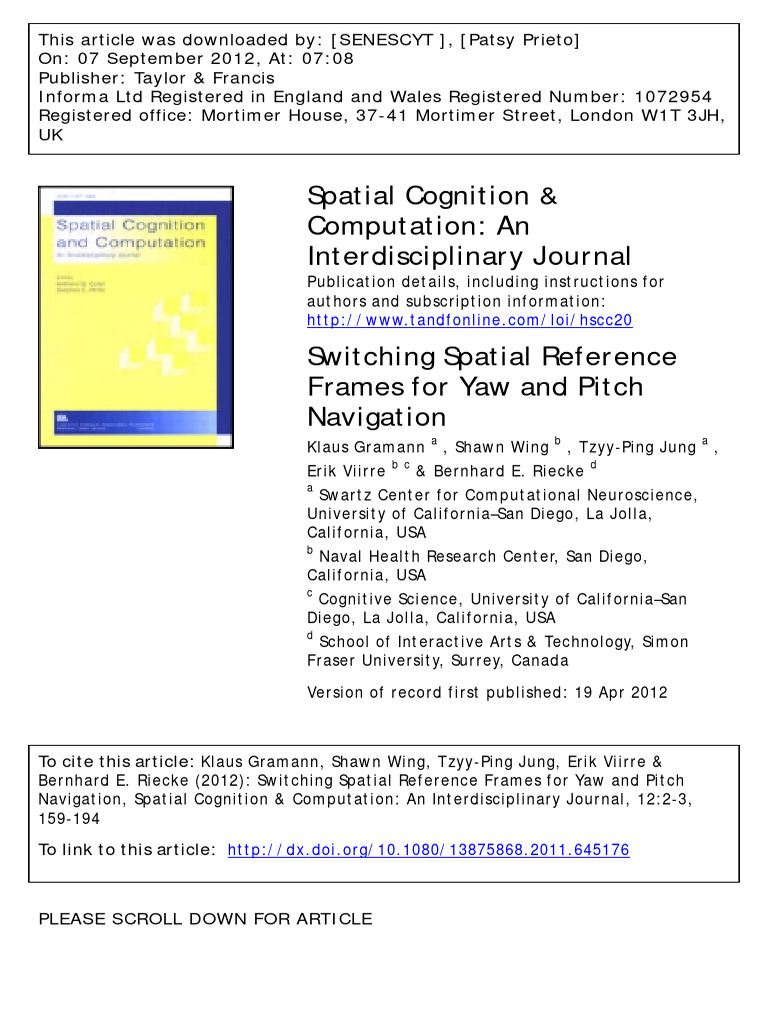 Switching_Spatial_Reference_frames_for_yaw_and_pitch_navigation | Download Free PDF | Rotation ...