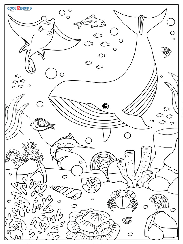 Sea Life Coloring Pages | PDF