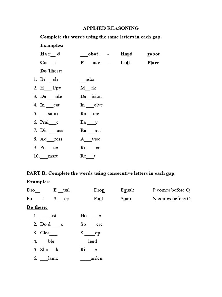 APPLIED REASONING | PDF