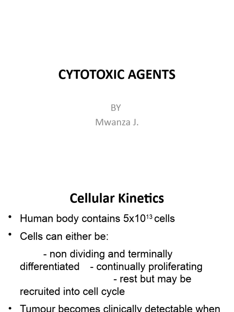 Cytotoxic Agents | PDF | Chemotherapy | Biochemistry